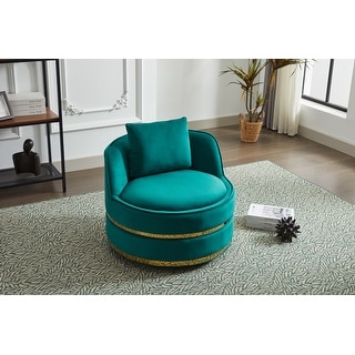 Bucket Chair, Green Swivel Chair for Living Room Bedroom, Modern ...