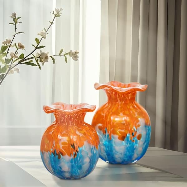 bubble vase orange