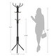 Coat Rack Freestanding, Metal Coat Rack Stand with 12 Hooks, Coat Tree ...