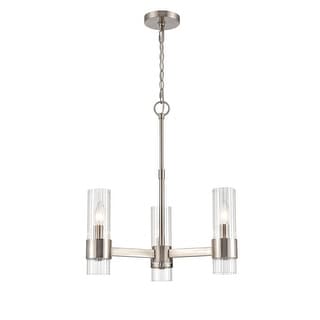 Millennium Lighting Caberton Chandelier Light Fixture in Brushed Nickel ...