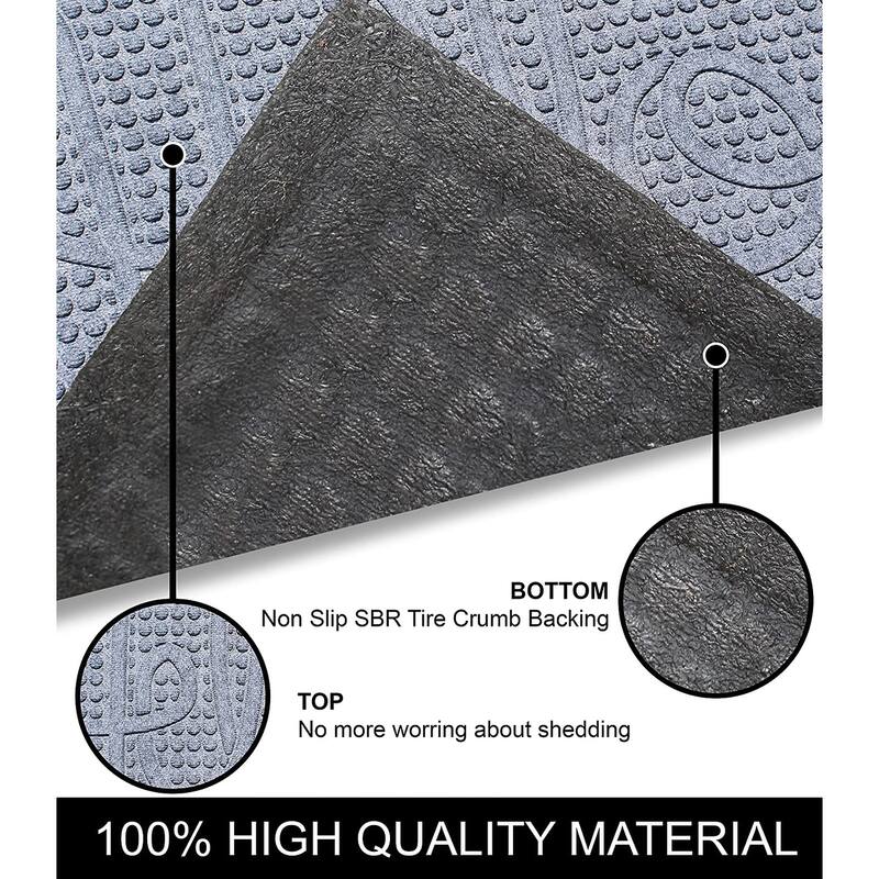 A1 Home Collections Water Retainer Indoor/Outdoor 24"X36" Doormat ...