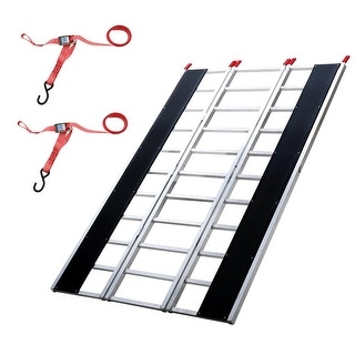 85" x 54" Extra Wide Aluminum Foldable Ramps, 1500 LBS Capacity Loading ...