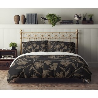 FALLING FLORAL JET Comforter Set By Kavka Designs - Bed Bath & Beyond ...