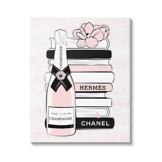 Stupell Black Gleaming Glam Symbol Canvas Wall Art Design by Martina ...