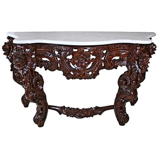 Design Toscano Hapsburg Marble Topped Console Table - Bed Bath & Beyond ...