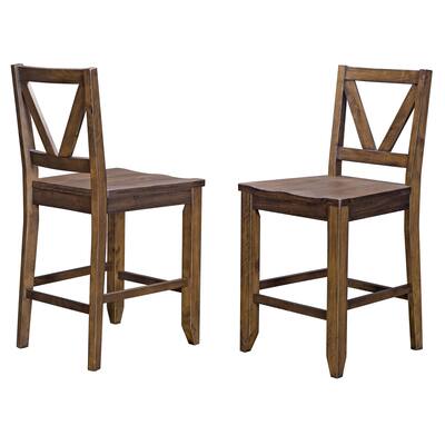 Simply Solid Haviland Solid Wood Counter Stools (Set of 2) - Overstock - 29141151