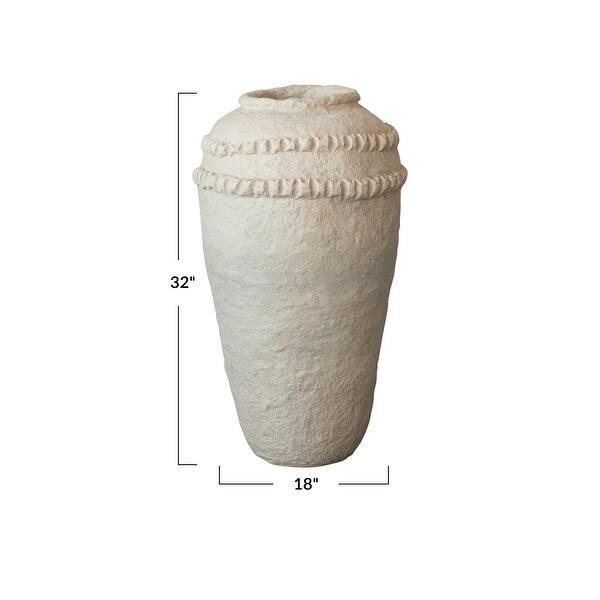 Handmade Paper Mache Vase with Embossed Design - Bed Bath & Beyond ...