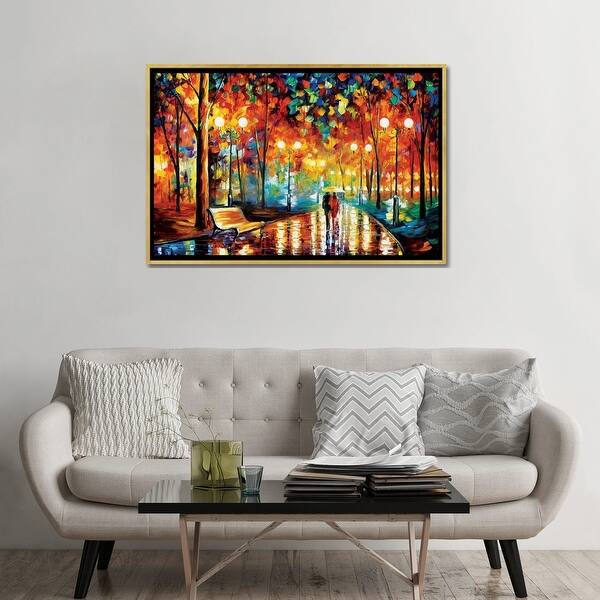 iCanvas "Rain's Rustle II" by Leonid Afremov Framed Canvas Print - Bed ...