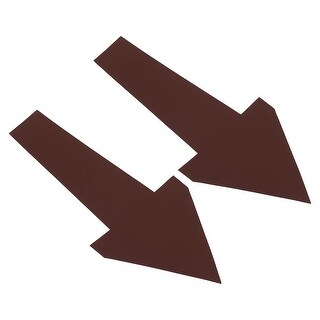 12" x 3" Arrow Sticker, PVC Removable Self Adhesive Arrow Sign, Brown ...