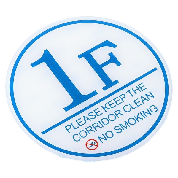 1F Floor Number Sign Acrylic Self-Adhesive Building Marking Sticker ...