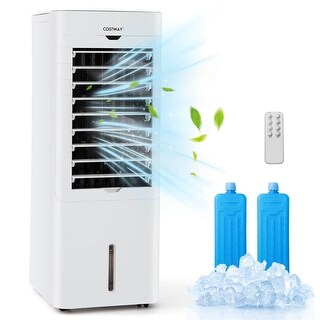Costway Evaporative Air Cooler/Heater 4-in-1 Windowless Oscillating ...