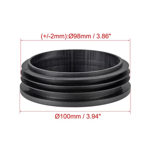 100mm Dia Plastic Tubing Plug Round for Handrail Stair Newel Guardrail ...