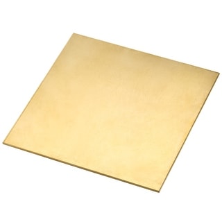 Brass Sheet, Metal Sheets Plates 5.9" Length x 5.9" Width x 0.06 ...
