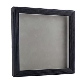 30x30 Shadow Box Frame Barnwood Black Wood | 1" Usable Display Depth ...