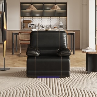 Brown Ultra-Comfortable Recliner Chair Sofa Manual Reclining Home ...