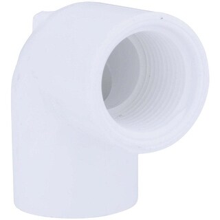 Charlotte Pipe 3/4 In. Female x Female Schedule 40 90 Deg. PVC Elbow (1 ...