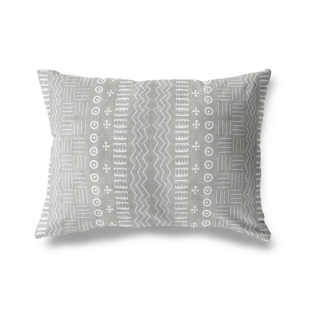 GREY YUMA Indoor|Outdoor Pillow By Becky Bailey - Overstock - 21520200