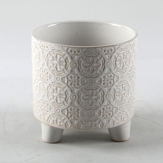 6" Cathedral Footed Ceramic Planter - Bed Bath & Beyond - 32965621