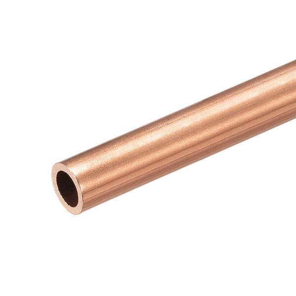 Copper Round Tube 9mm OD 1.5mm Wall Thickness 200mm Length Pipe Tubing ...
