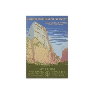 Zion National Park (Ranger Naturalist Service) Print On Acrylic Glass ...
