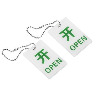 2pcs Valve Identifier Tag, Acrylic "Open" Sign Labeling Holder, Green ...