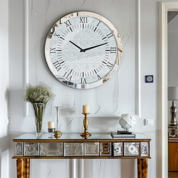 mirrored wall clock canada