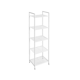 5-Tier Metal Shelves, Storage Rack, Bathroom Shelf, Industrial Style ...