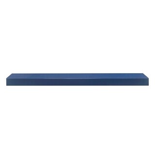 Barney Floating Shelf/Shelving in High Gloss Deep Blue - Bed Bath ...