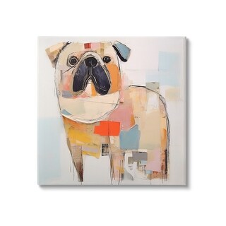 Stupell Abstract Pug Collage Canvas Wall Art Design by Irena Orlov ...