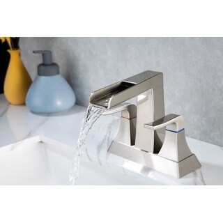 VANITYFAIR 2-Handle Lavatory Faucet Brushed Nickel Bathroom Sink Faucet ...