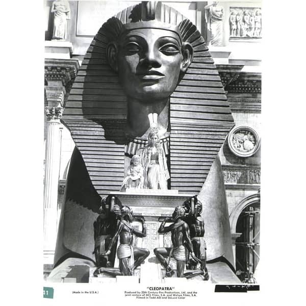 Film still of Elizabeth Taylor in front of the Sphinx in Cleopatra Photo Print - Bed Bath ...