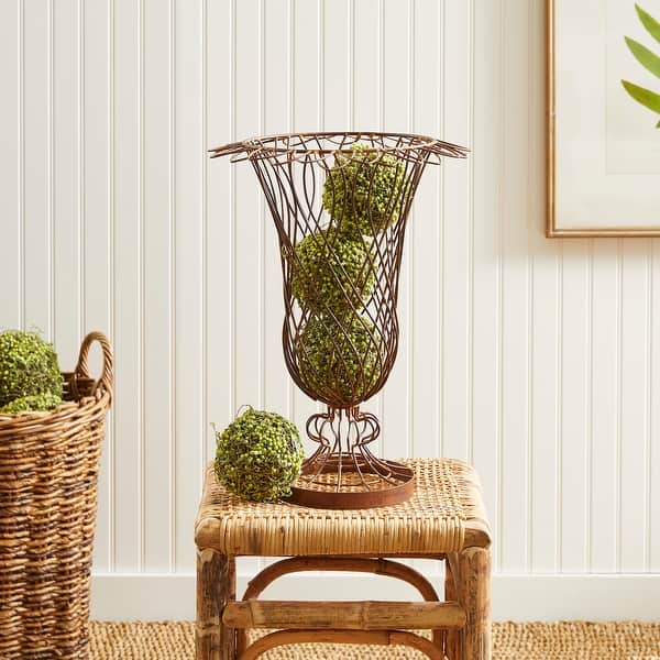 Weathered Metal Wire Vase - On Sale - Bed Bath & Beyond - 37758675
