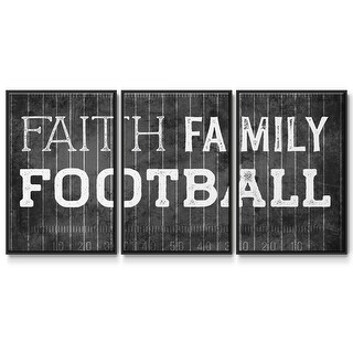 Faith Family Football - Multi Piece Framed Canvas - Bed Bath & Beyond ...