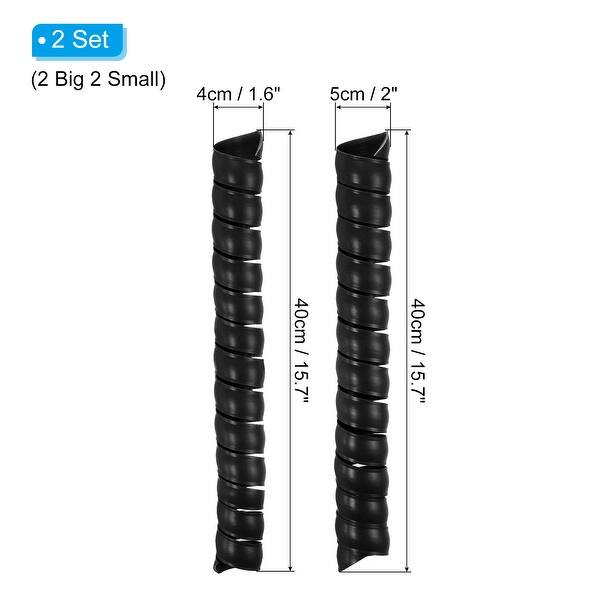 2 Set/4Pcs Plastic Tree Trunk Protector Spiral Bark Wraps Guard, 2 ...