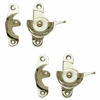 2 Traditional Solid Brass Window Sash Lock Bright Chrome | Renovator's ...