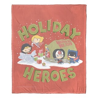 DC Justice League Loading Up Gifts Silk Touch Throw Blanket - Bed Bath ...
