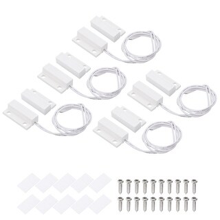 Magnetic Reed Switch, 5 Sets NC Magnetic Contact Switch for Door Window ...