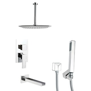 Nameeks Remer Tub and Shower Package with Single Function Rain Shower ...