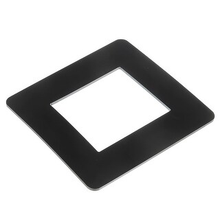 Switch Surround Plate Single Gang Aluminum Plastic Black 130mm x 130mm ...