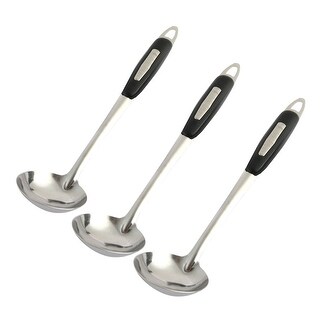 Stainless Steel Ladle Spoons Set of 3 for Cooking Soup Spoon Dining ...