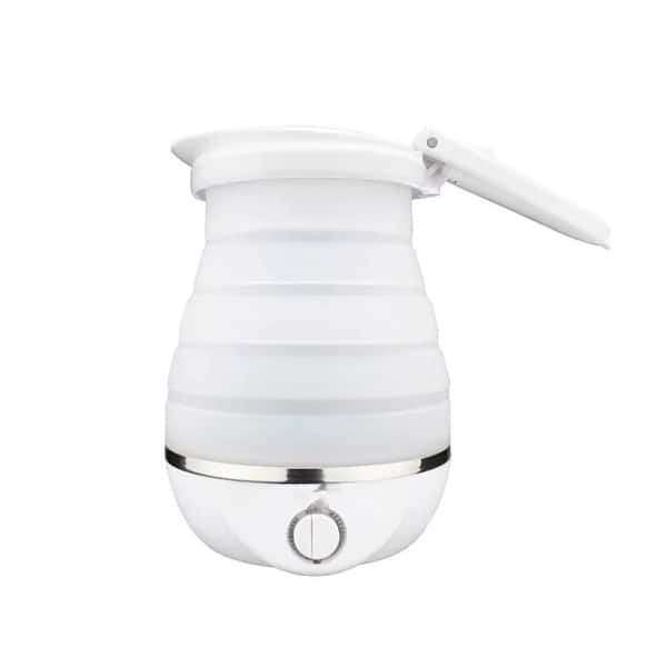 Dual Voltage 120/220v 0.8L Collapsible Travel Kettle, White - Bed Bath ...