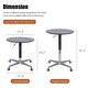 Movable Adjustable Coffee Table 360 Swivel Counter Bar - Bed Bath ...