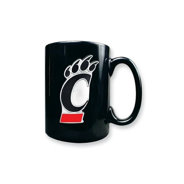 Collegiate University of Cincinnati 15 Oz. Black Ceramic Mug - Bed Bath ...