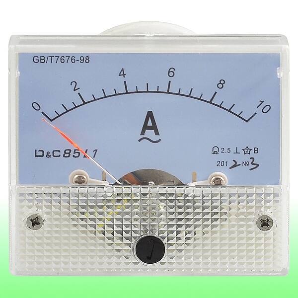 Screw Mounted Plastic Housing Analog AC 10A Ampere Panel Meter - AC 10A ...