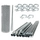 ALEKO Galvanized Steel Chain Link Fence 4X50 Feet Complete Kit - Bed ...