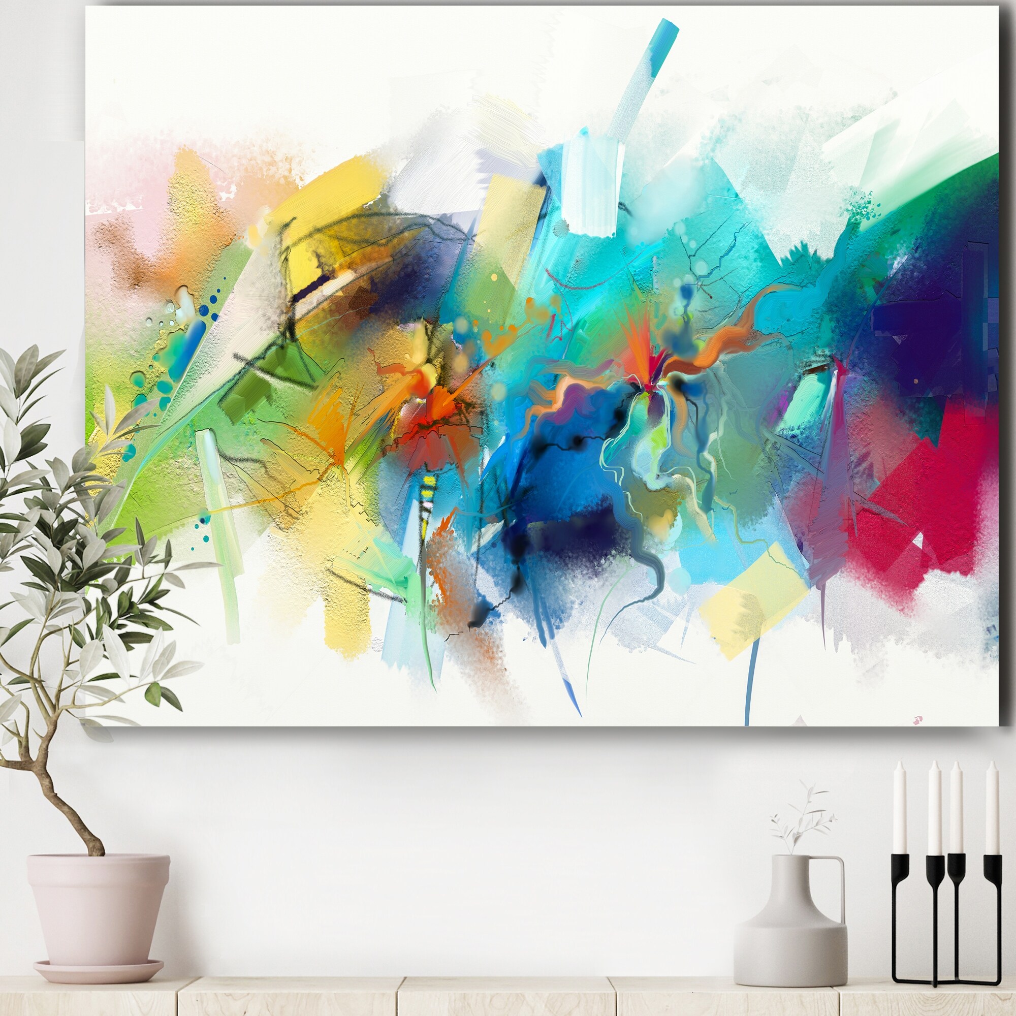 Abstract Canvas Art - Bed Bath & Beyond