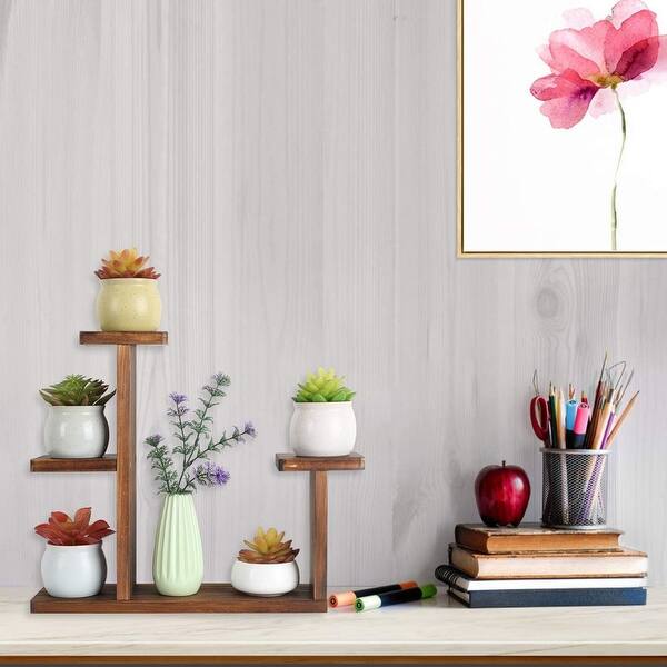Wood Desktop Plant Stand Indoor - Bed Bath & Beyond - 39869220