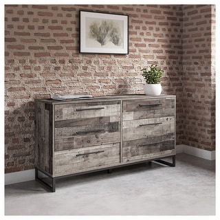 Signature Design by Ashley Neilsville Multi Gray 6 Drawer Dresser - Bed ...