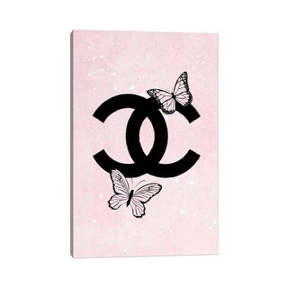 iCanvas "Pink CC Logo" by Martina Pavlova Canvas Print - Bed Bath ...