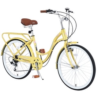 24" Women's Comfort Bike, Shimano 7-Speed, Steel Frame with V Brakes ...
